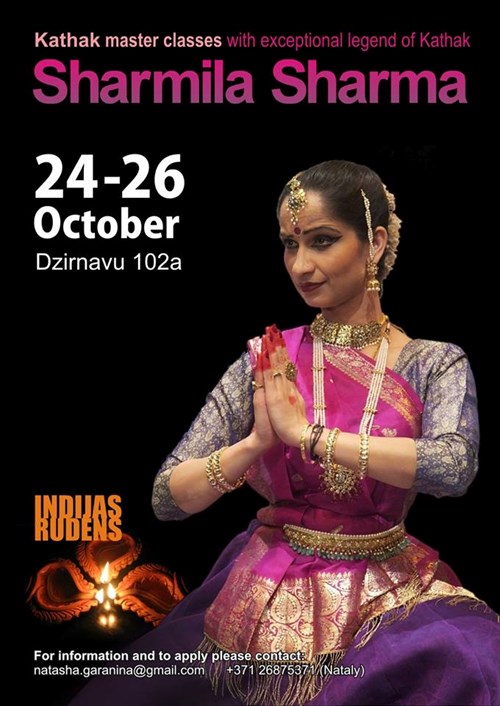 Kathak Workshop - Sharmila Sharma Dzirnavu 102a Riga - Search Indie